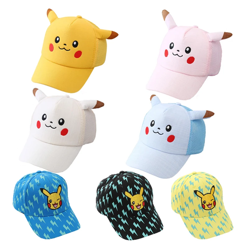 Pokemon Baseball Cap Pikachu Children Hat Sunshade Caps Pokémon ...
