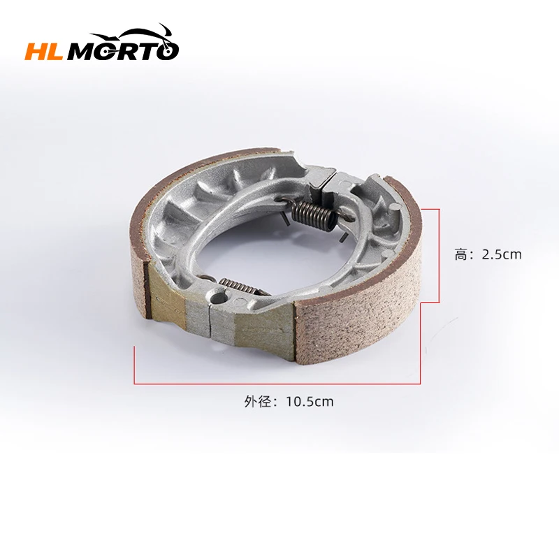1pcs Motorcycle Moped Scooter 105mm Rear Drum Brake Pads For 50cc 110 ...