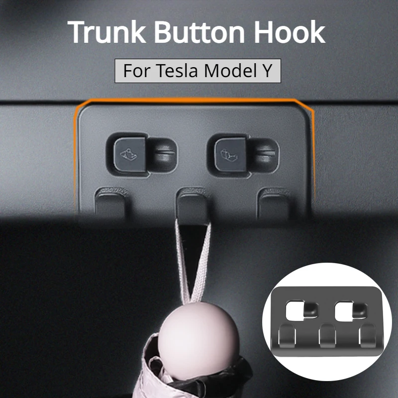 Rear Trunk Hook for Tesla Model Y Trunk Button Buckle Hanging Storage ...