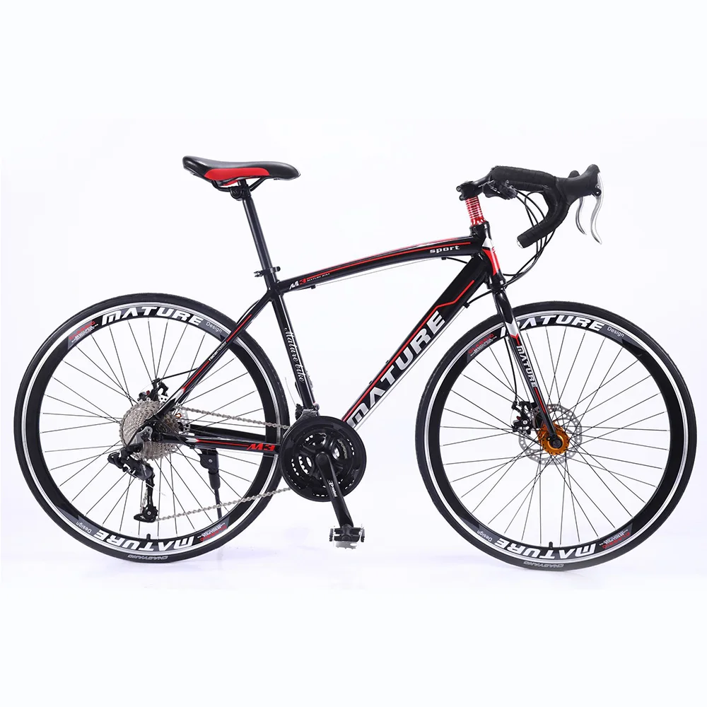 City-Road-Bike-Variable-Speed-Bicycle-Competition-Dual-Disc-Brake-Light ...
