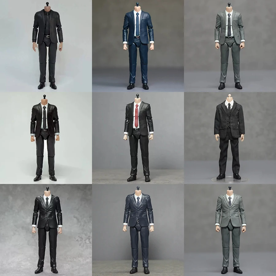 Manipple-Studio-1-12-Scale-Black-Blue-Grey-Suit-Male-Body-Action-Figure ...