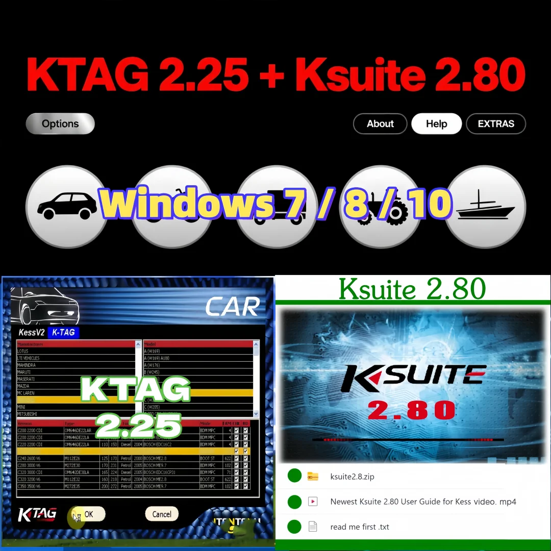 Ktag 2.25 & Ksuite 2.80 Software for KESS V2 & V5.017 – RSA Error Fix ...