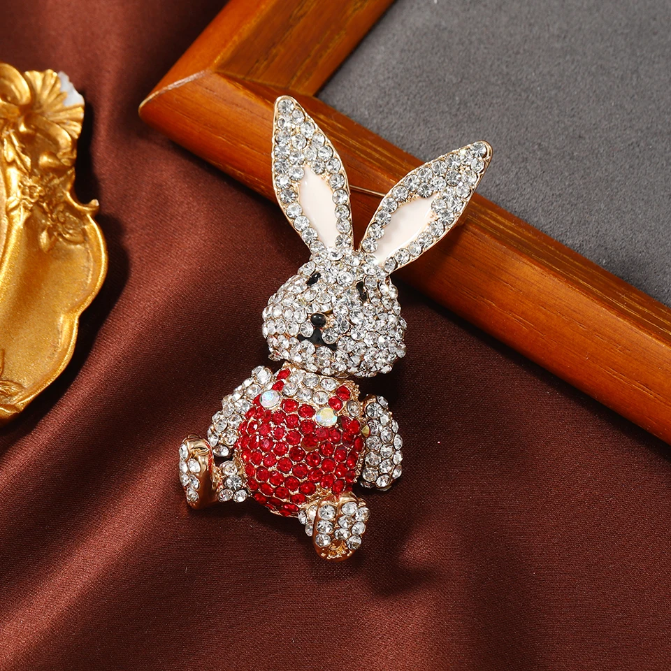 Muylinda-Fashion-Cute-Rabbit-Brooch-Jewelry-Rhinestone-Animal-Brooches ...