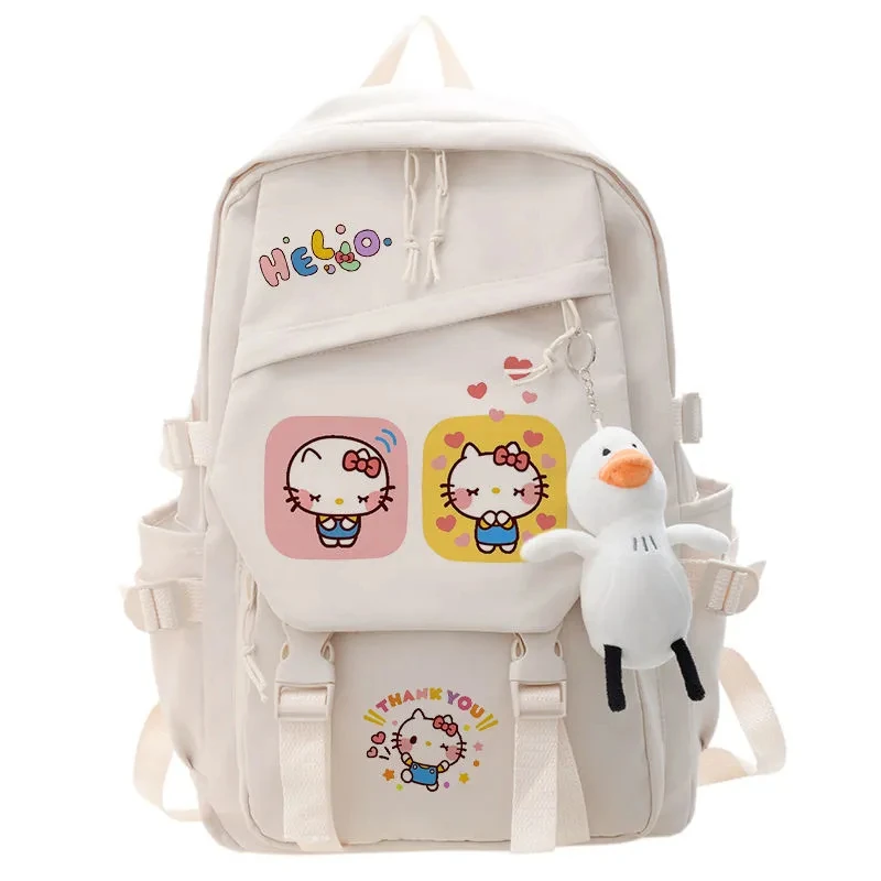 Cartoon Hello Kitty Sanrio Kawaii School Backpack - KawaiiMerch.com