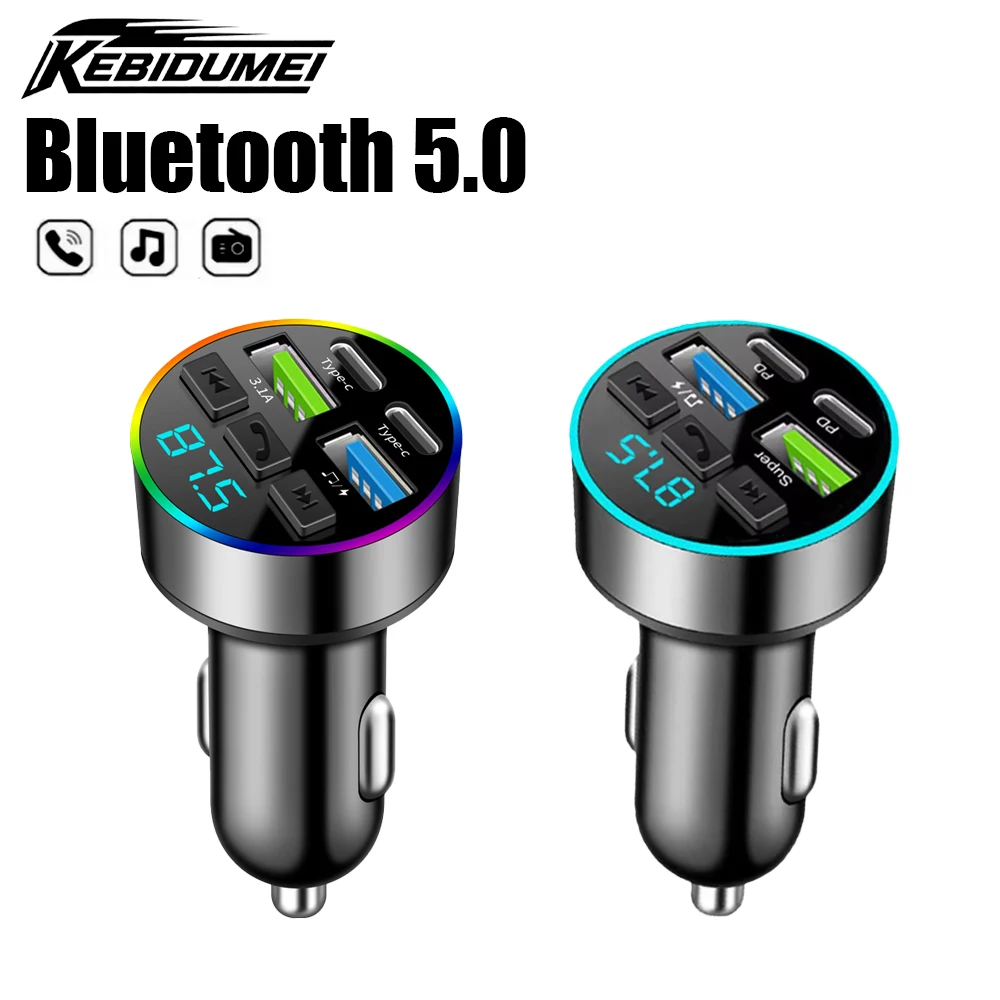 KEBIDUMEI Car Cigarette Lighter Socket Dual USB PD Fast Charging ...
