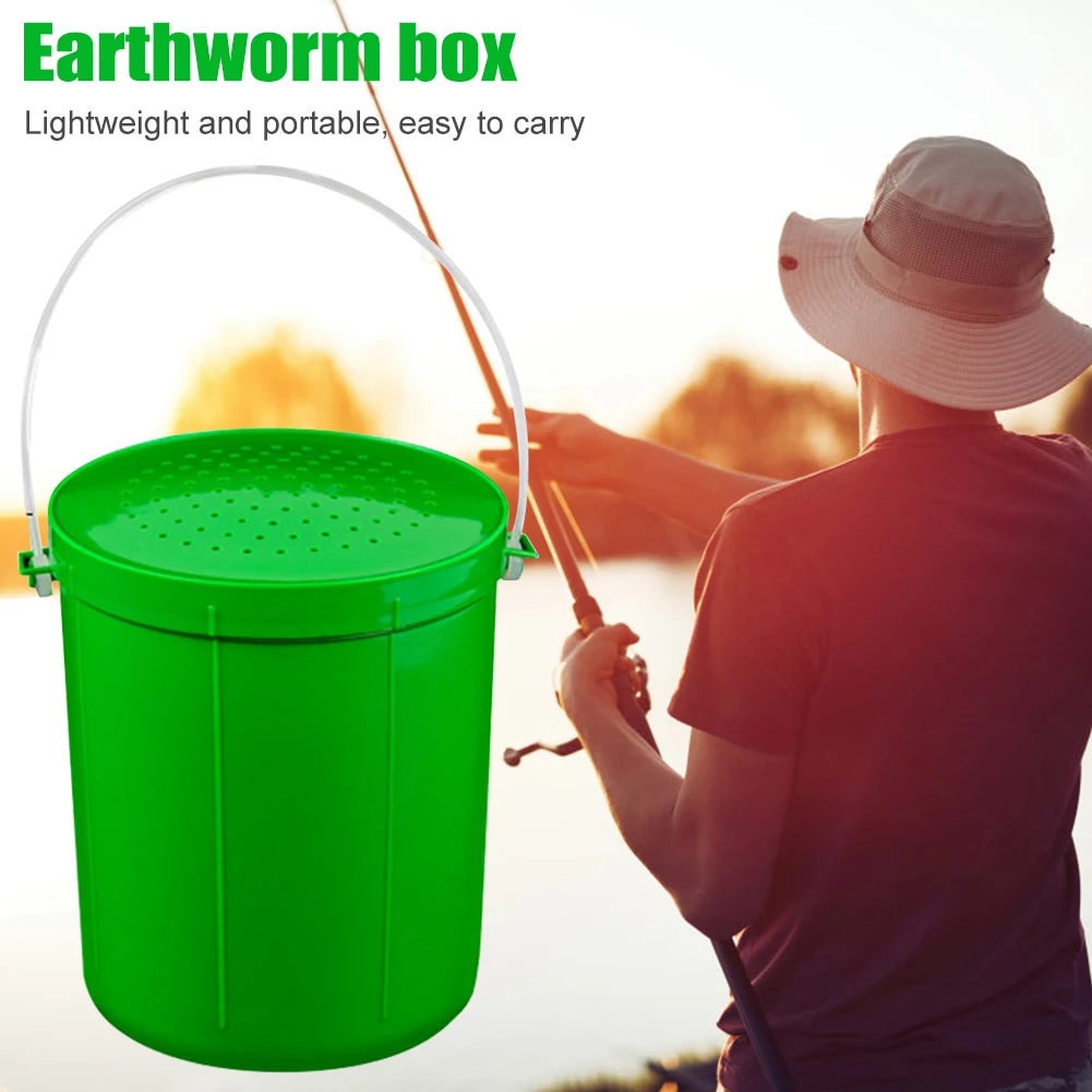 Fishing-Bait-Bucket-Breathable-Fishing-Bait-Holder-Plastic-Fishing ...