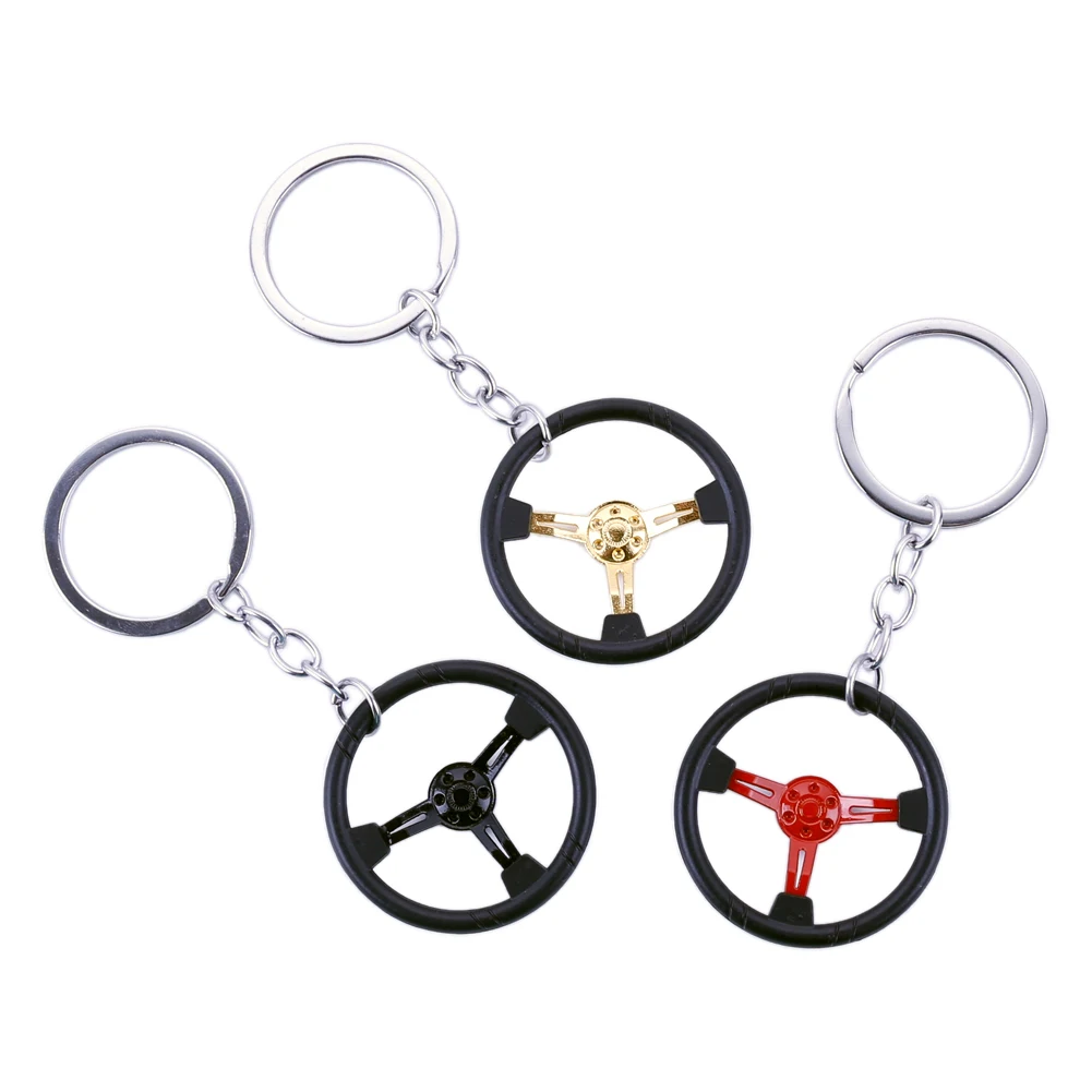 Creative-Car-Keychain-Steering-Wheel-Disk-Keyring-Racing-Rim-Gifts ...