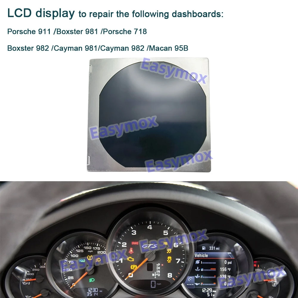 GCX080AKT-E Instrument Cluster dashboard Display for Porsche 911 ...