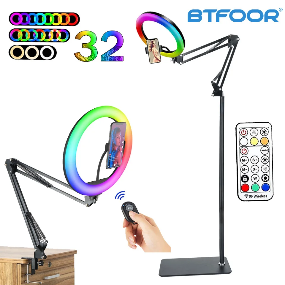 RGB-Photography-Led-Video-Selfie-Ring-Light-Circle-Fill-Lighting-Camera ...