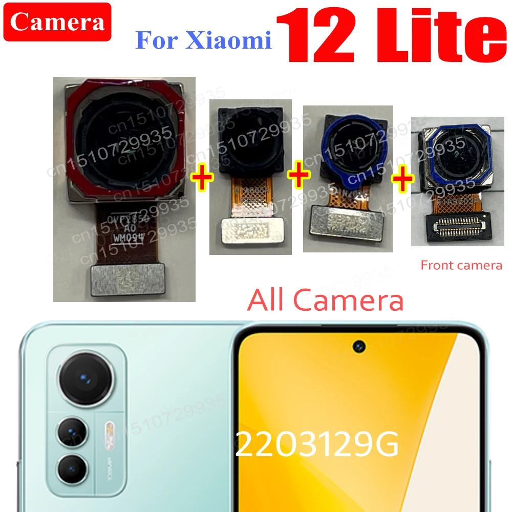 Original Front Back Camera For Xiaomi Mi 12 Lite Selfie Frontal Big ...