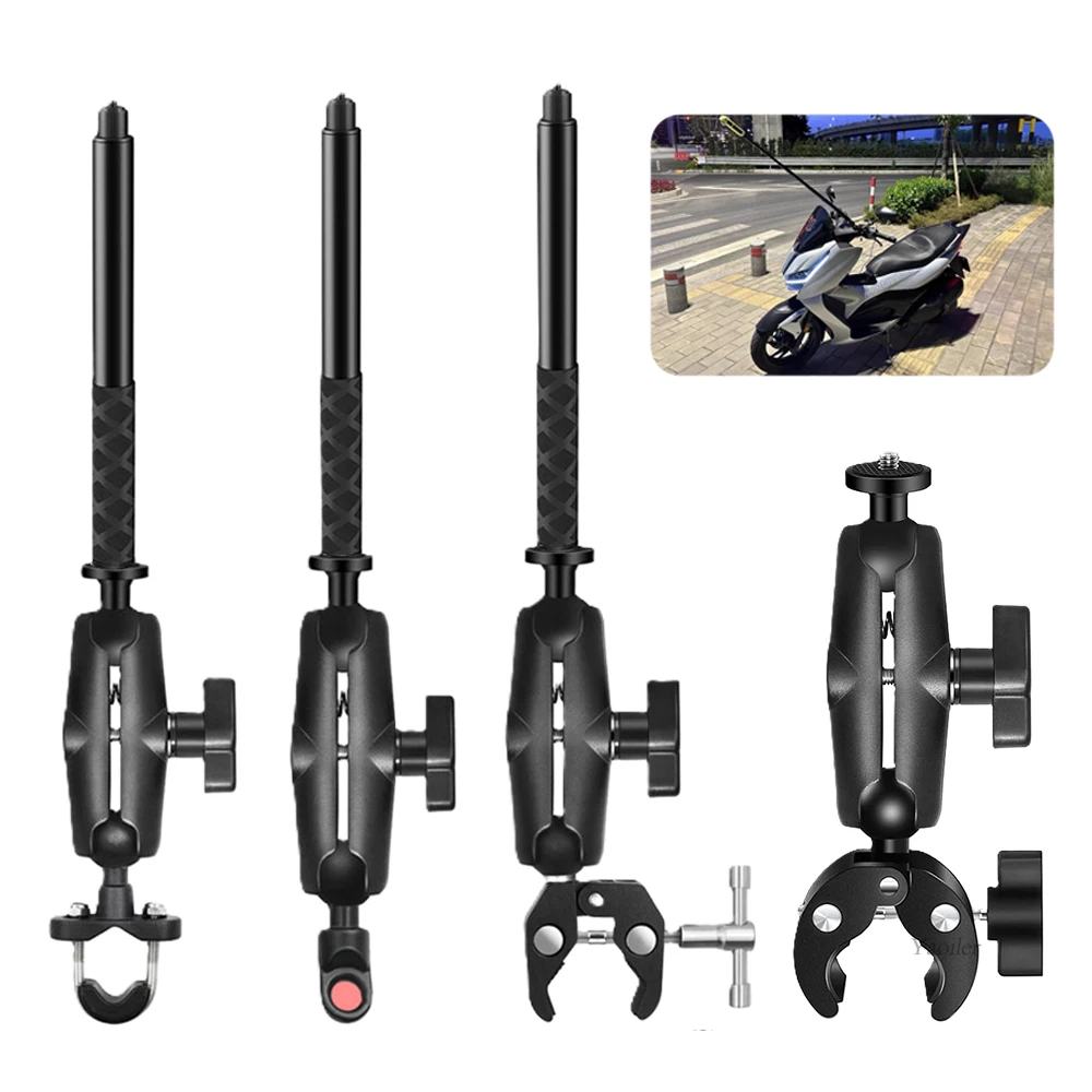 Bicycle-Motorcycle-Panoramic-Selfie-Stick-Monopod-Mount-Handlebar ...