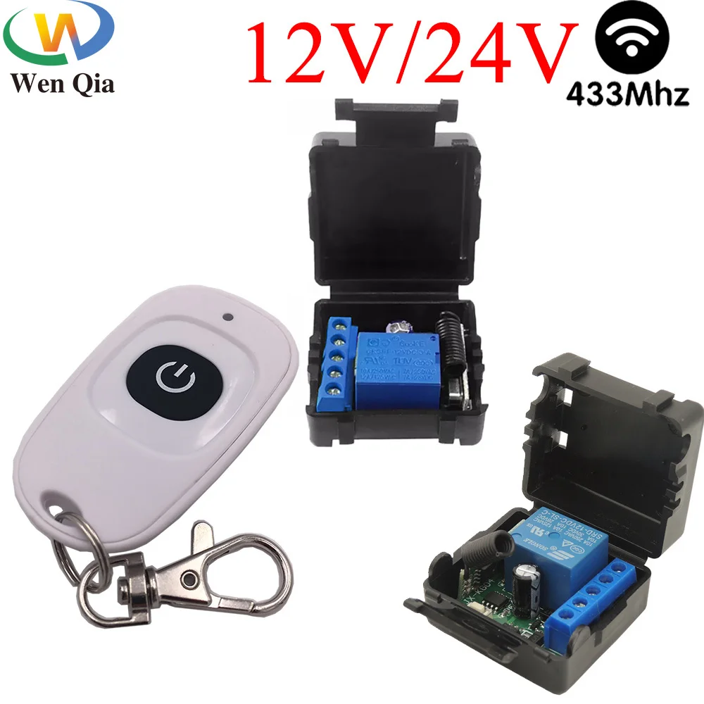 12V-24V-DC-Smart-Switch-433MHz-Wireless-Remote-Control-Relay-1CH-Module ...