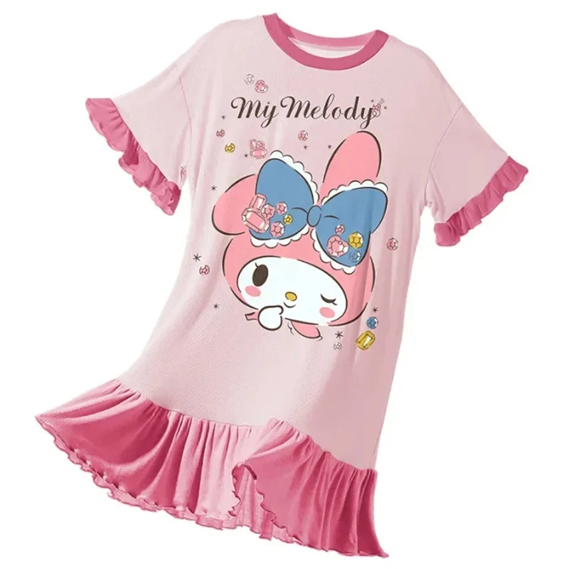Summer-Anime-Sanrio-Night-Dress-Cartoon-Girl-Pajamas-Dress-Girl-My ...