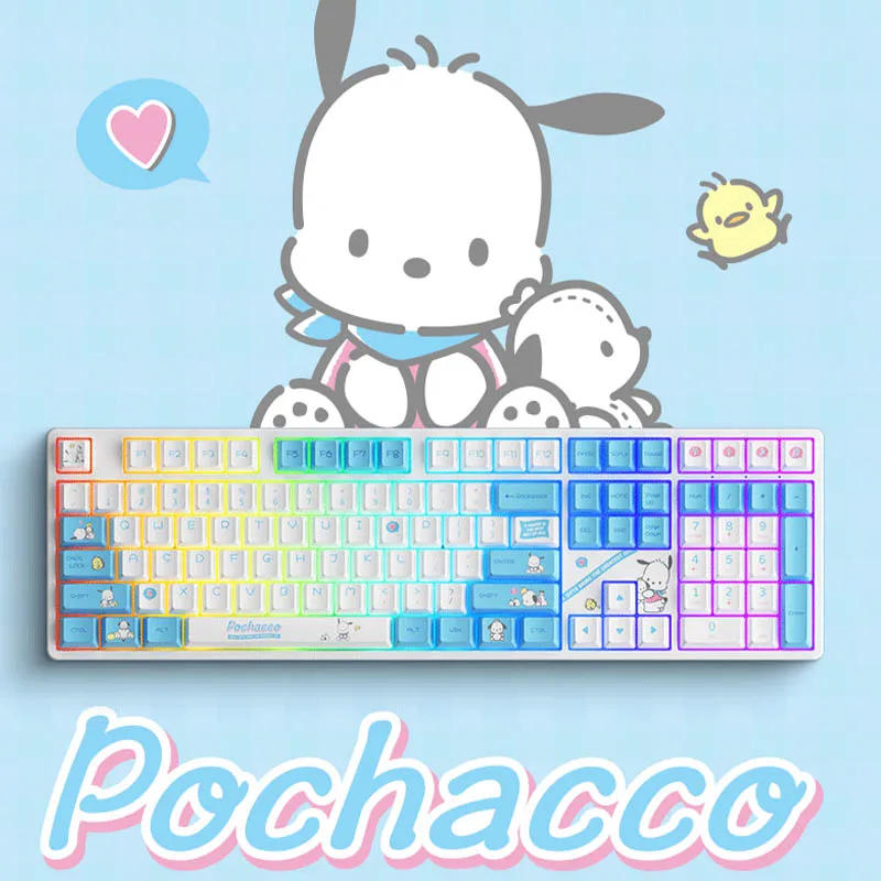 Kawaii-Sanrio-Pochacco-Cartoon-New-108-Keys-Rgb-Lighting-Three-Mode ...