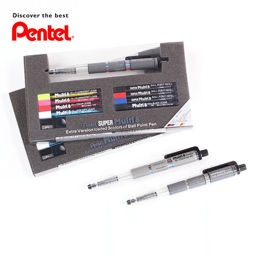 Japan-Pentel-Multi-8-Colored-Pencil-Set-Multifunctional-Pen-Manual ...