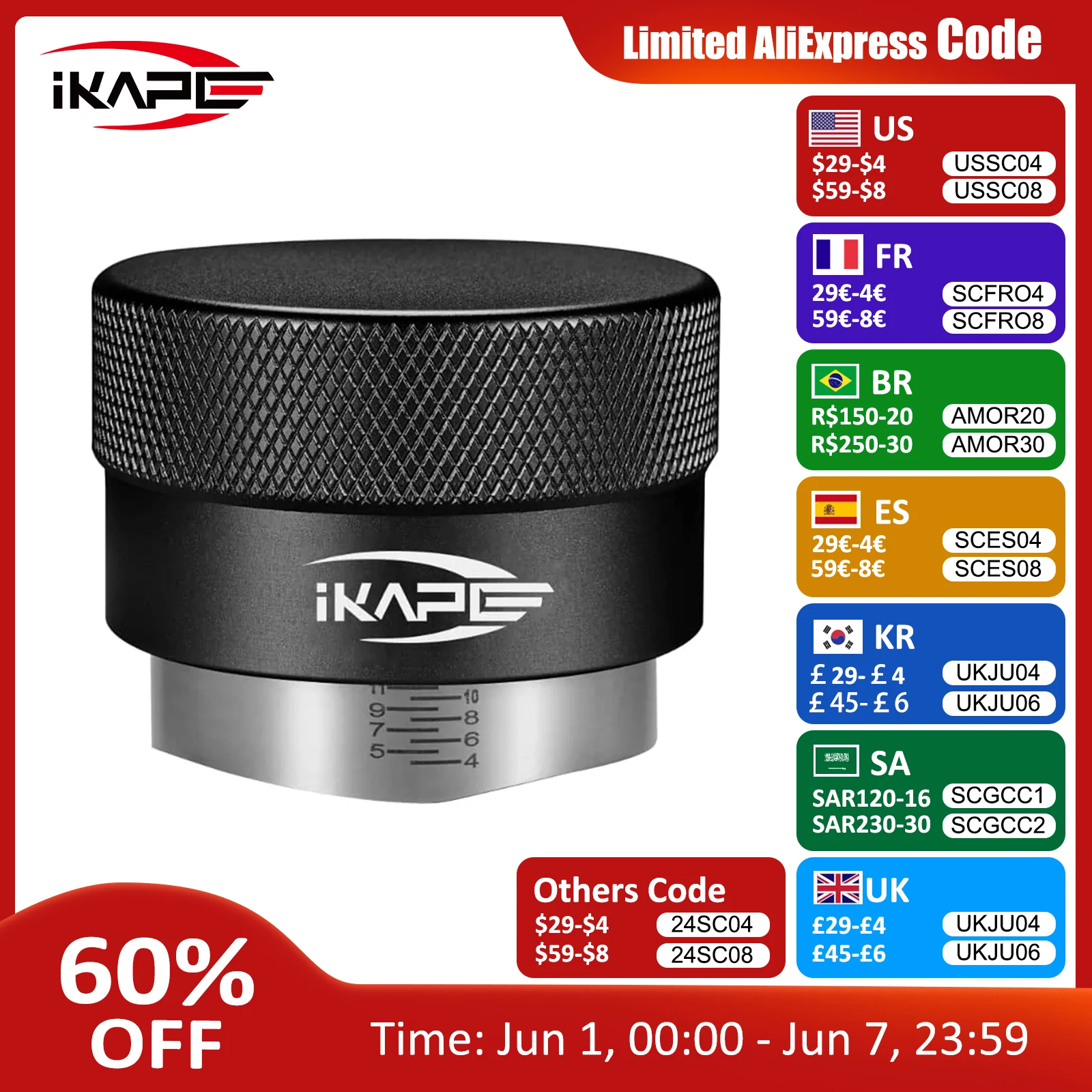 IKAPE-Coffee-Distributor-Fits-49MM-51MM-54MM-58MM-Espresso-Portafilter ...