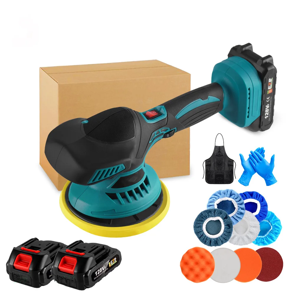Cordless Car Polisher 6 Gear Speed Adjustable 21V Electric Auto ...