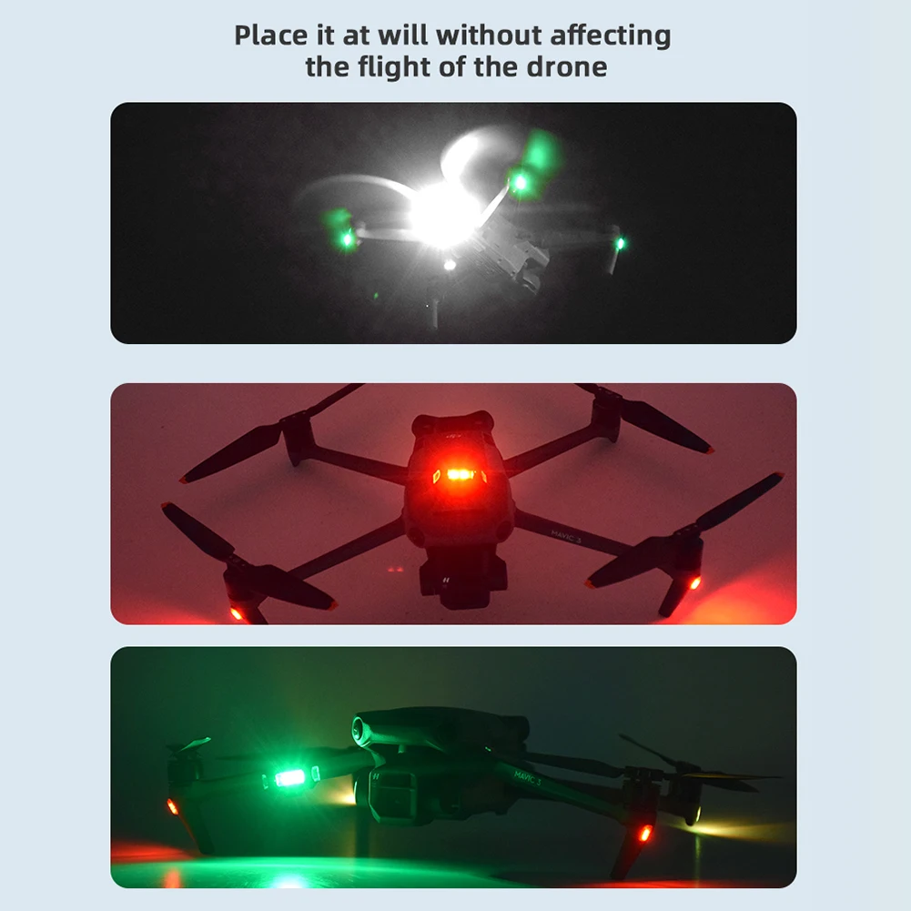 RC Drone Night Flight Light 9 Modes Drone Strobe Lights Flash Lamp for DJI Mavic 3/MINI/2/SE ...
