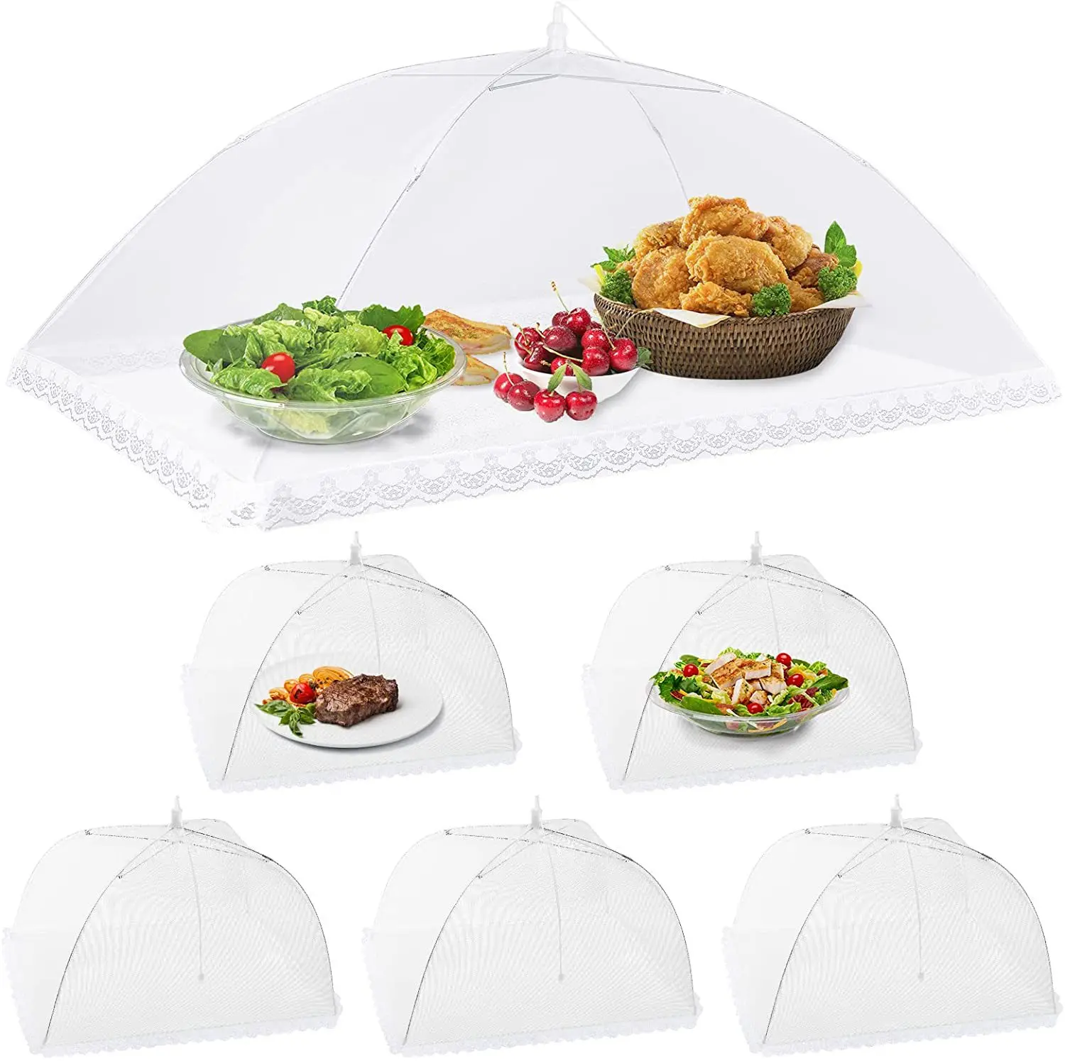 Food-Covers-Mesh-Foldable-Kitchen-Anti-Fly-Mosquito-Tent-Dome-Net ...