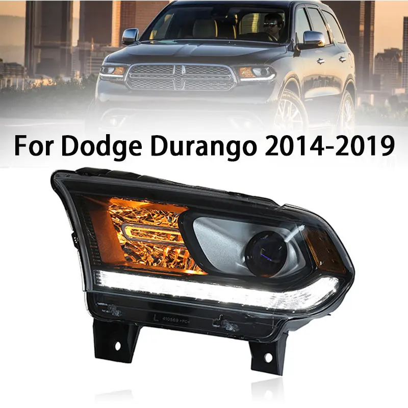 Car-Headlight-For-Dodge-Durango-2014-2020-headlamp-Led-Daytime-Running ...