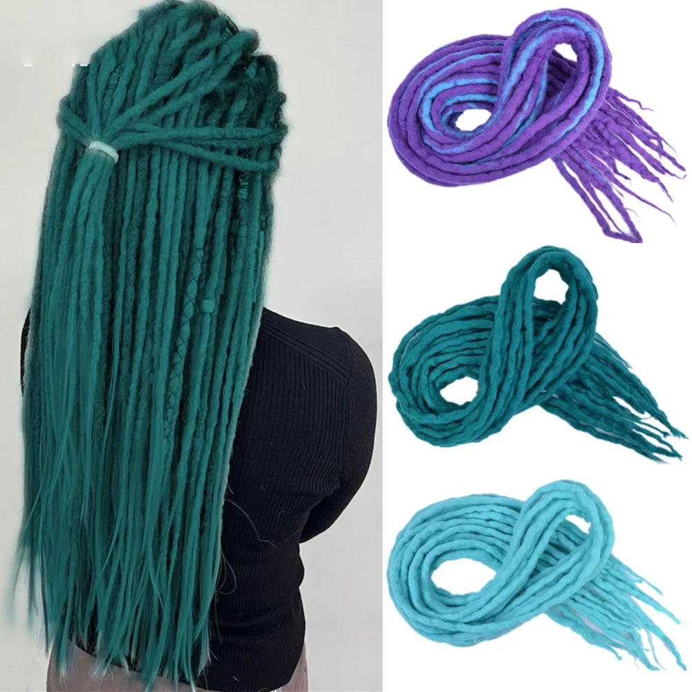Synthetic-Dreadlocks-Crochet-Hair-Soft-Wool-Dread-Locs-Handmade ...