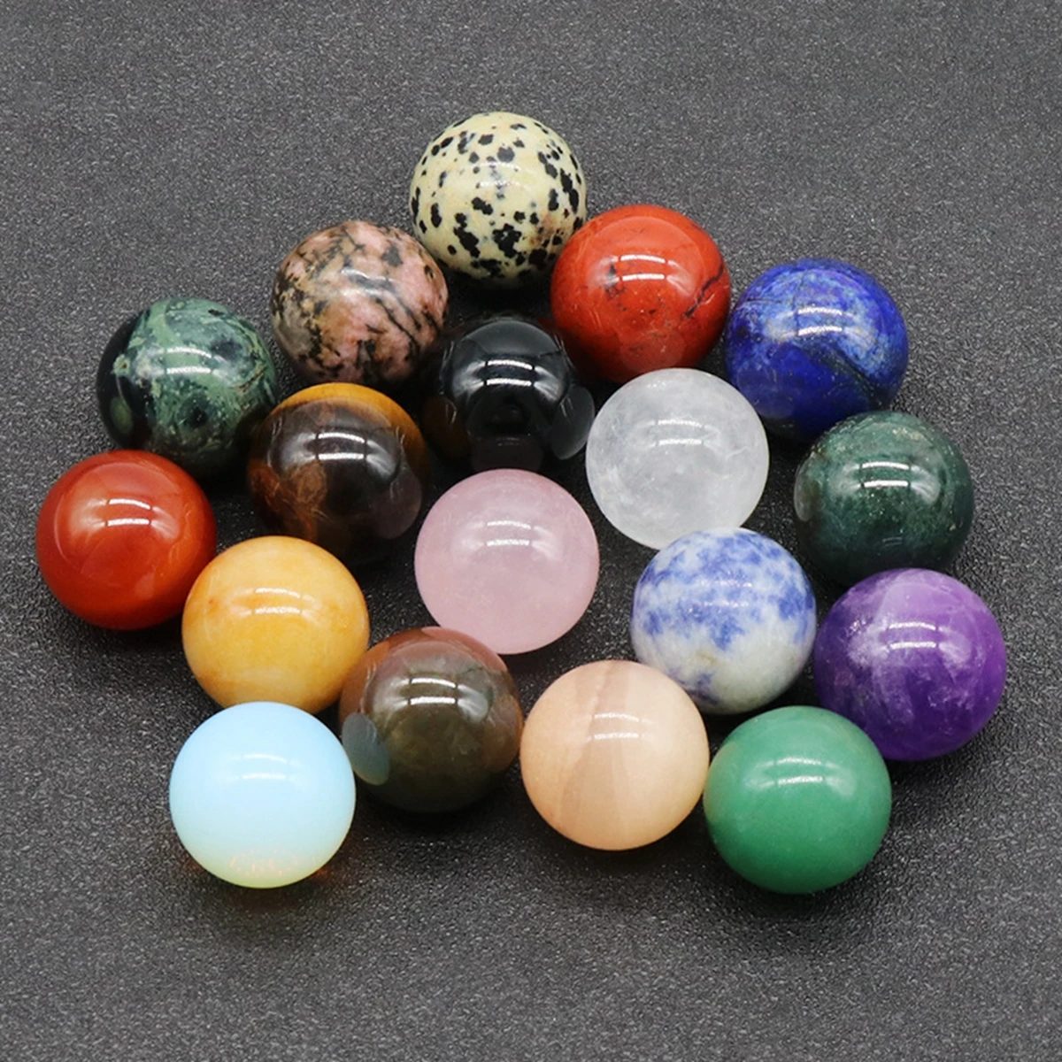 25MM-Natural-Gemstone-Balls-for-DIY-Making-Jewelry-NO-Drilled-Hole ...