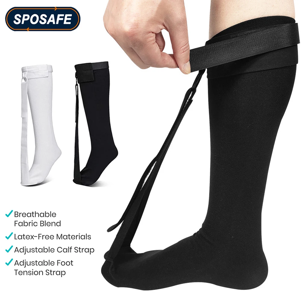 1PC-Foot-Support-Compression-Sleeve-Plantar-Fasciitis-Stretch-Sock-Calf ...