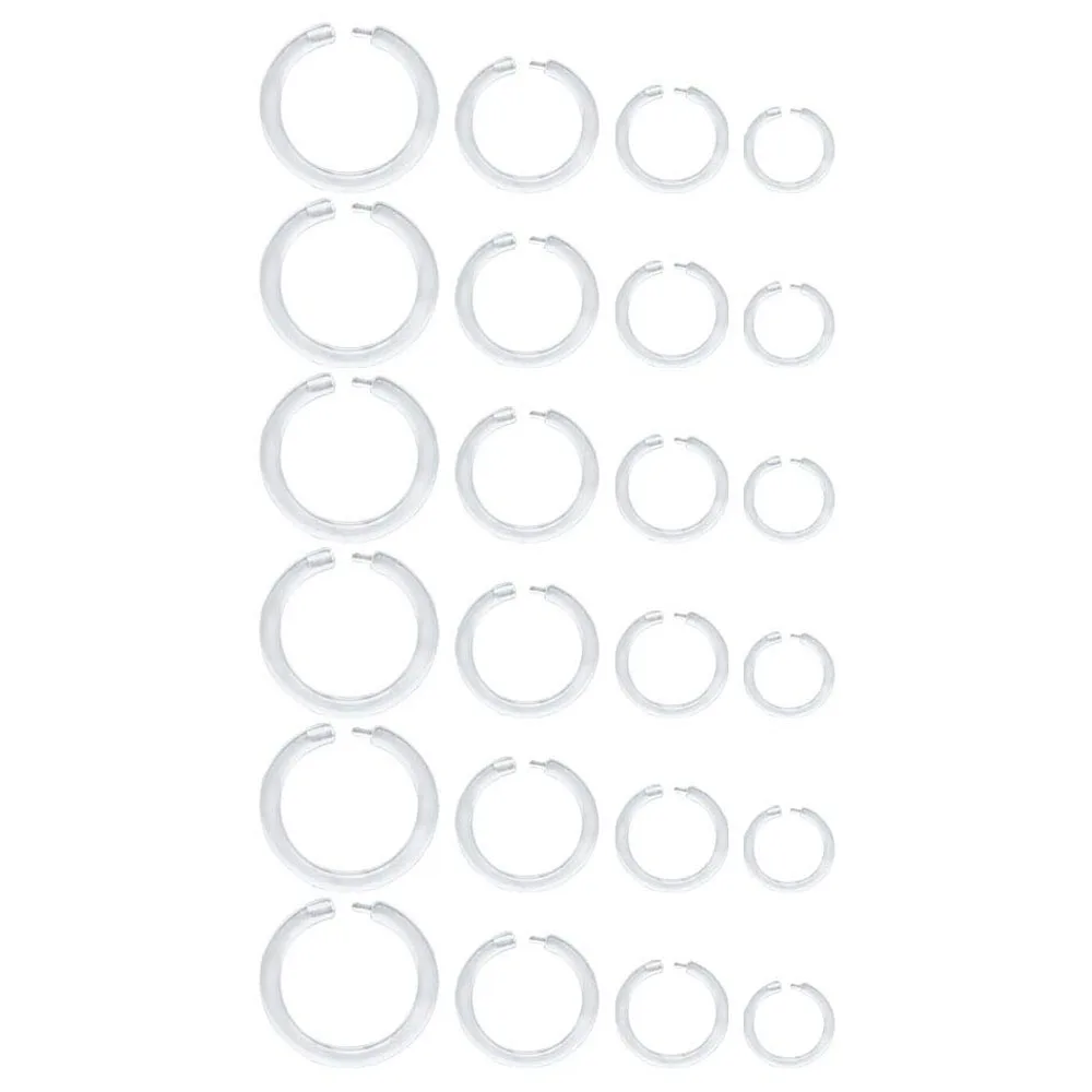 18g-16g-14g-Clear-Septum-Ring-Nose-Hoop-Rings-Retainer-for-Work-Surgery ...
