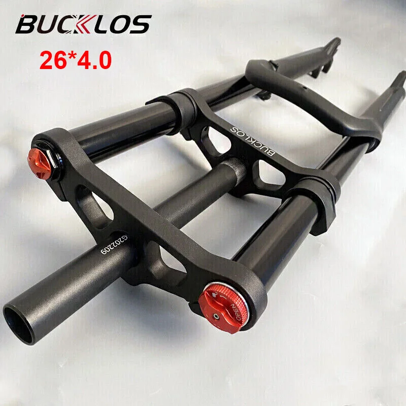 BUCKLOS E-bike Bike Air Supension Fork 26*4.0 Inch Snow Fatbike Front ...