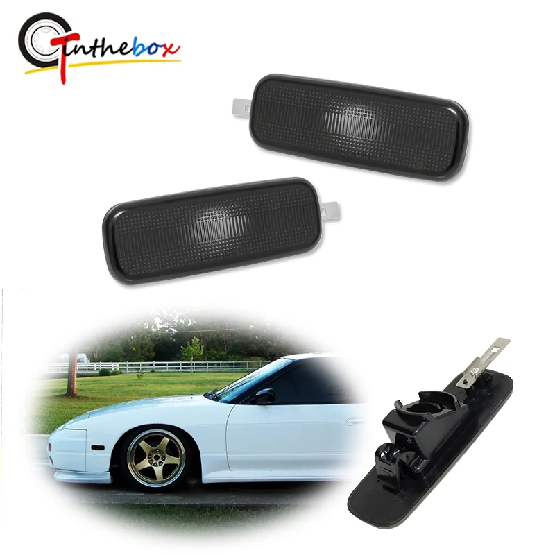 Gtinthebox Front Bumper Turn Signal Light Housings For 1989-1994 Nissan ...