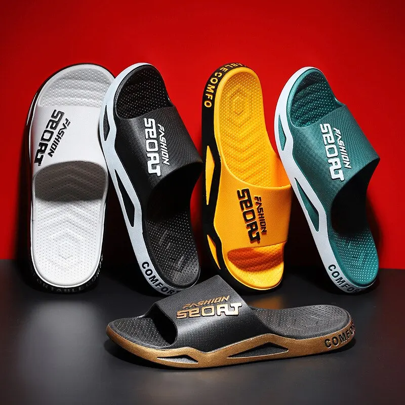 2023 New Slippers Men Summer Sports Outdoor Non-Slip Couples Home ...