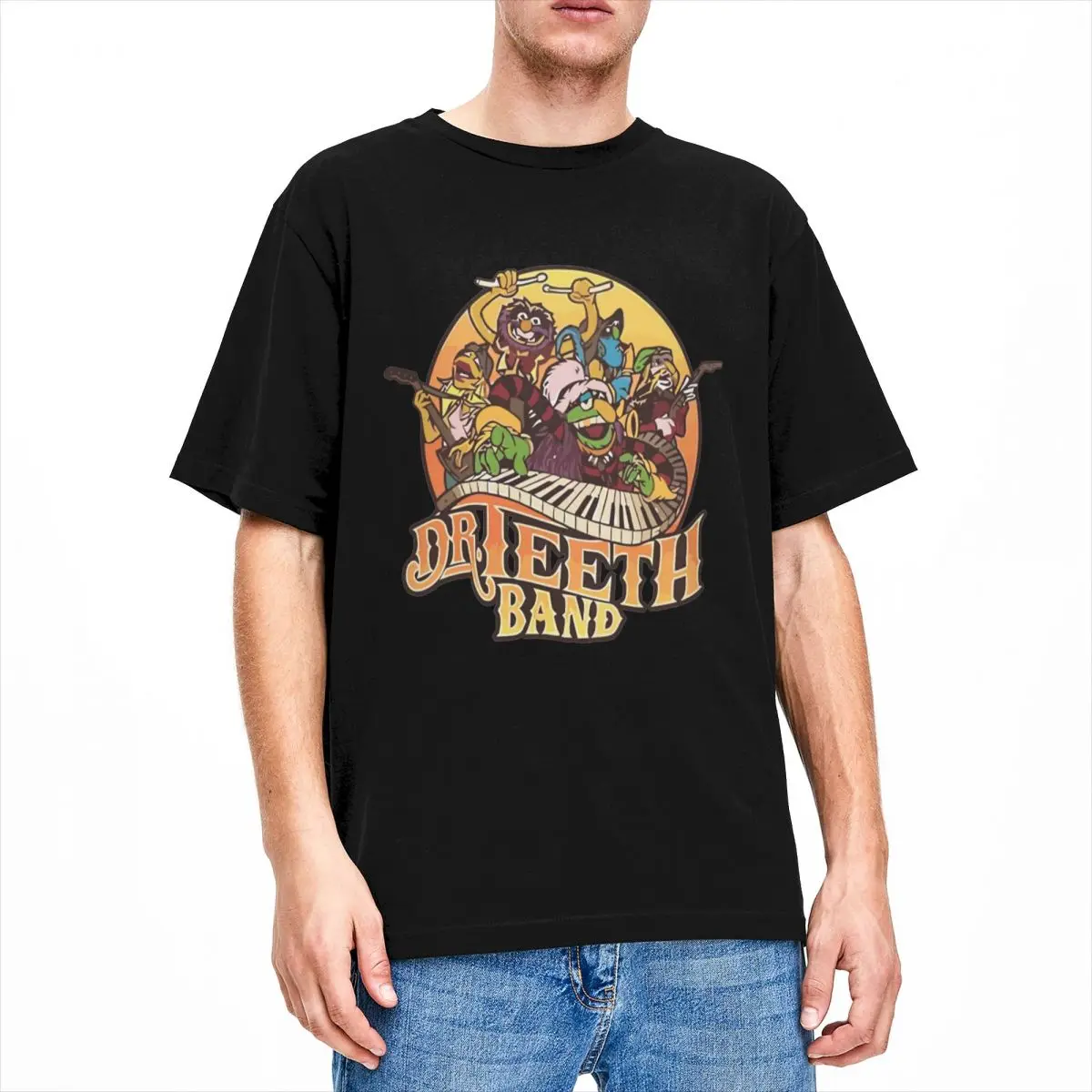 Men-Women-Dr-Teeth-Music-Band-Shirt-Merch-The-Electric-Mayhem-Cotton ...