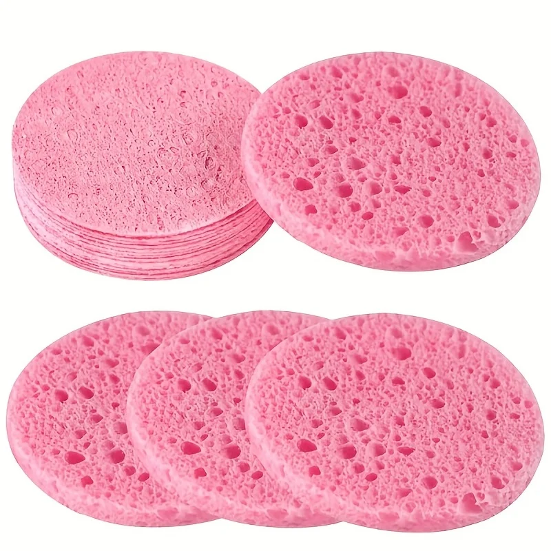 Compressed-Facial-Sponges-Estheticians-Round-Cellulose-Facial-Sponges ...