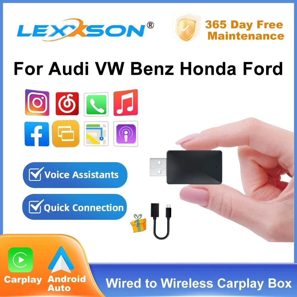 LEXXSON-Wireless-Android-Auto-Adapter-Wireless-Apple-CarPlay-Ai-Box ...