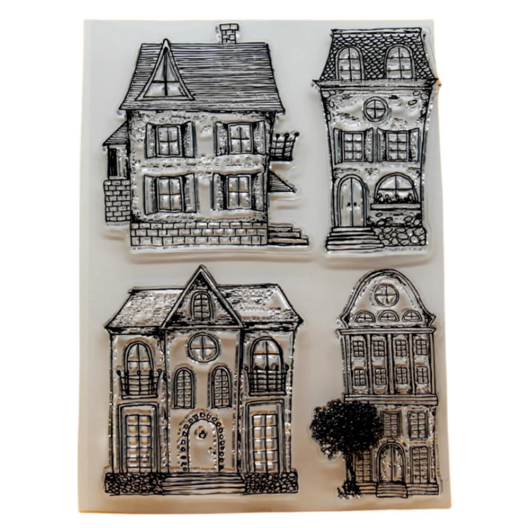 YINISE House Silicone Clear Stamps For Scrapbooking Seal DIY Album ...