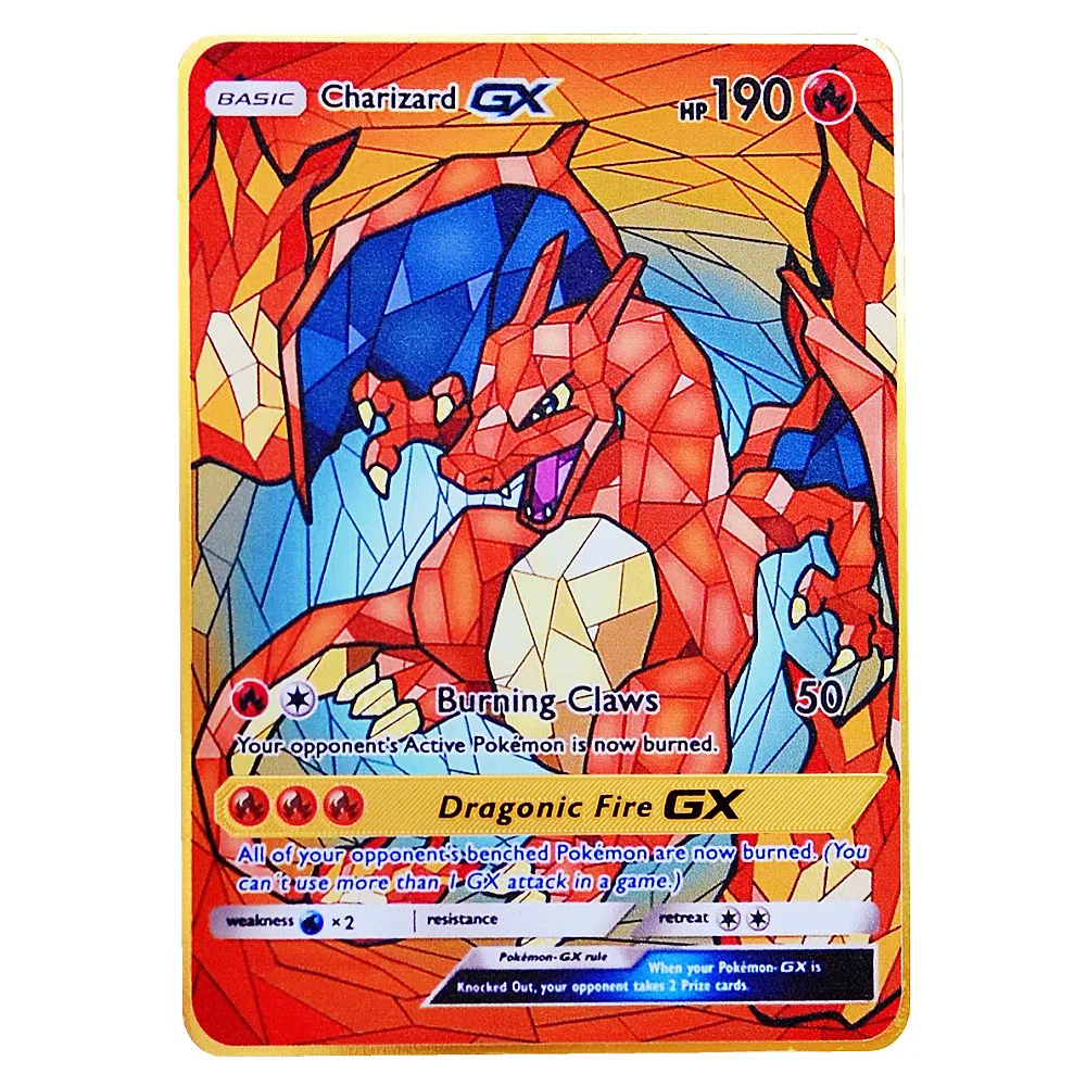 Metal Pokémon Letters Vmax Metal Card Charizard Pikachu Mewtwo Vstar ...