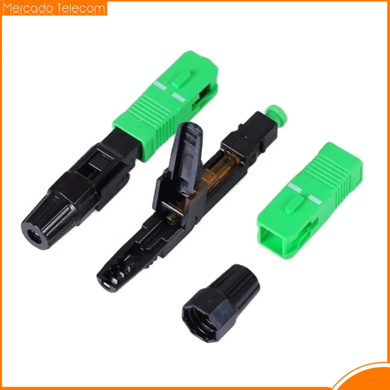 Vendas por atacado ftth sc único modo de fibra óptica sc apc conector rápido fibra óptica ...