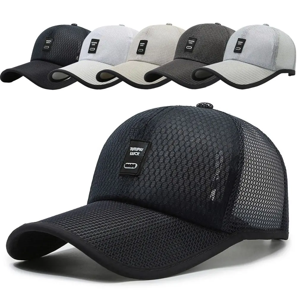 Full-Mesh-Baseball-Caps-Fashion-Adjustable-Quick-Dry-Sunscreen-Hats-Hip ...