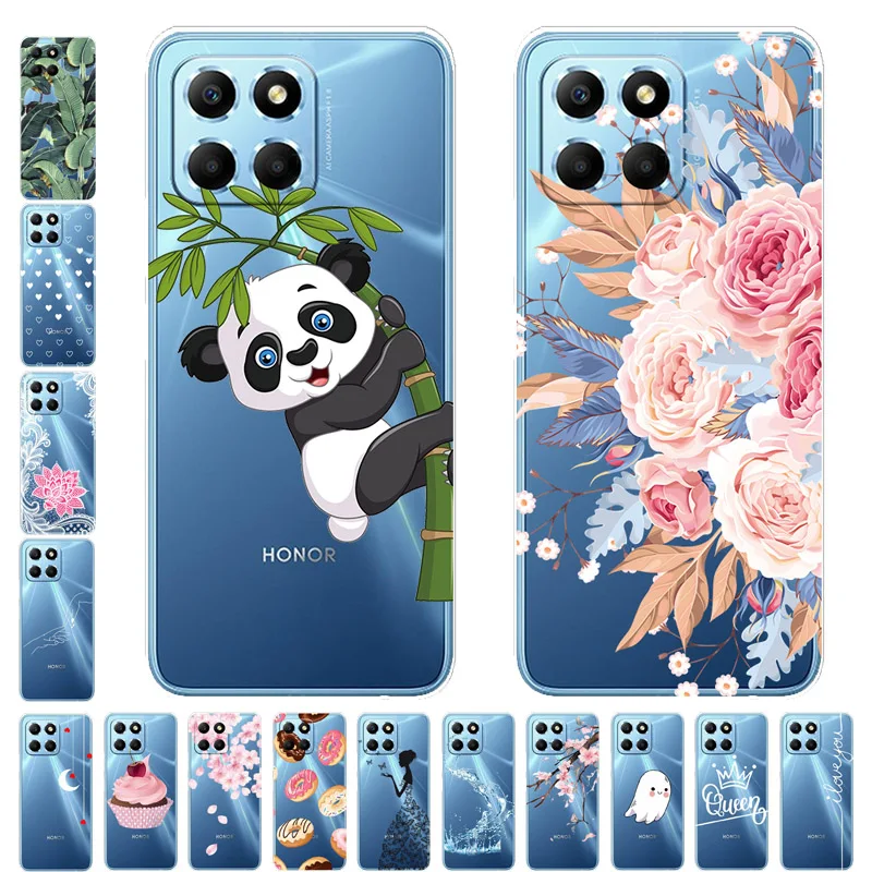 Funda de silicona para Honor X6, carcasa transparente de TPU suave para ...