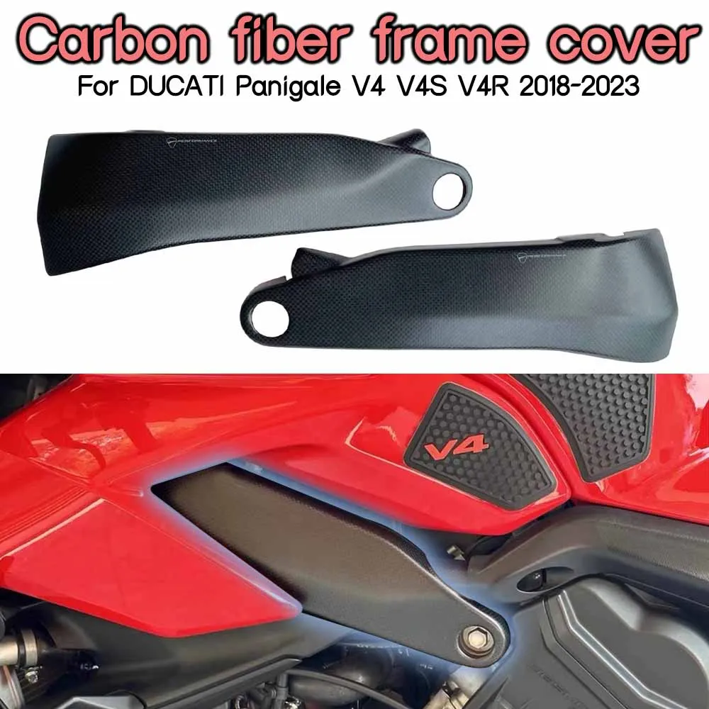 For-DUCATI-Panigale-V4-V4S-V4R-2018-2023-Carbon-Fiber-Frame-Covers-Fuel ...
