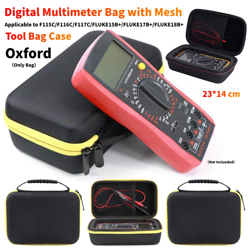 Digital-Multimeter-Bag-with-Mesh-EVA-Storage-Case-Waterproof-Protective ...