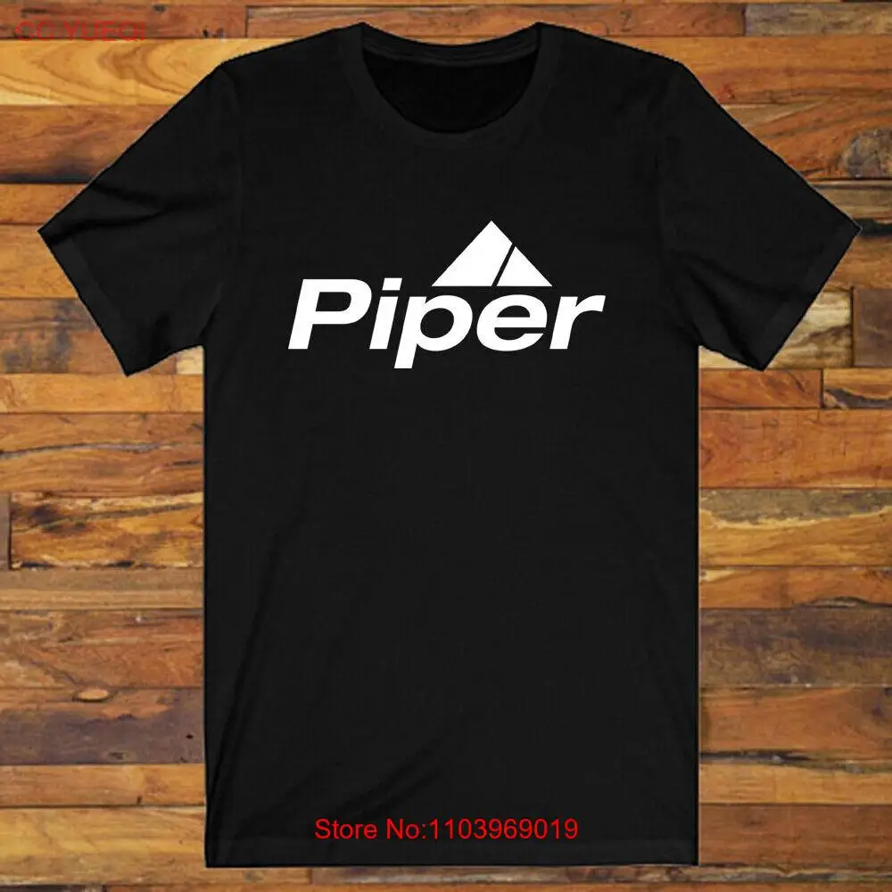 Мужская черная футболка Piper Aircraft Airline Airlines | AliExpress