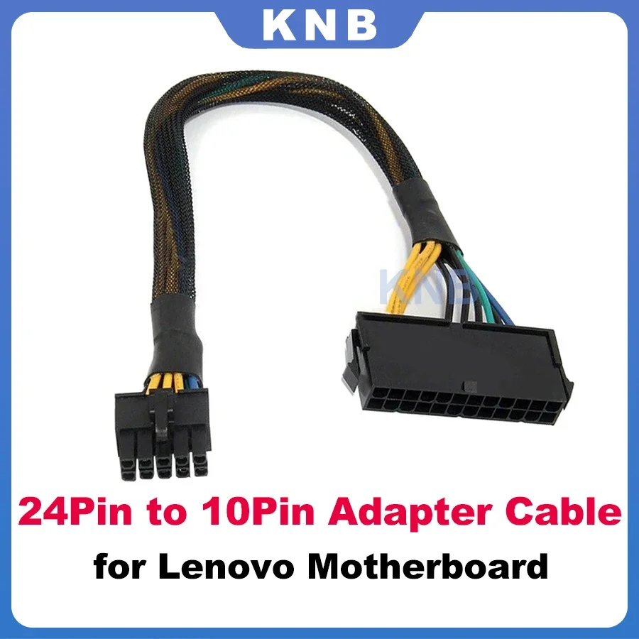 New-24Pin-Female-to-10-Pin-Male-Adapter-Cable-for-ATX-Lenovo ...