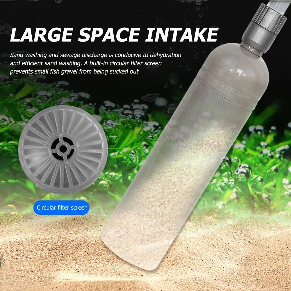 Aquarium Fish Tank Syphon Vacuum Cleaner Siphon Pump Water Changer ...