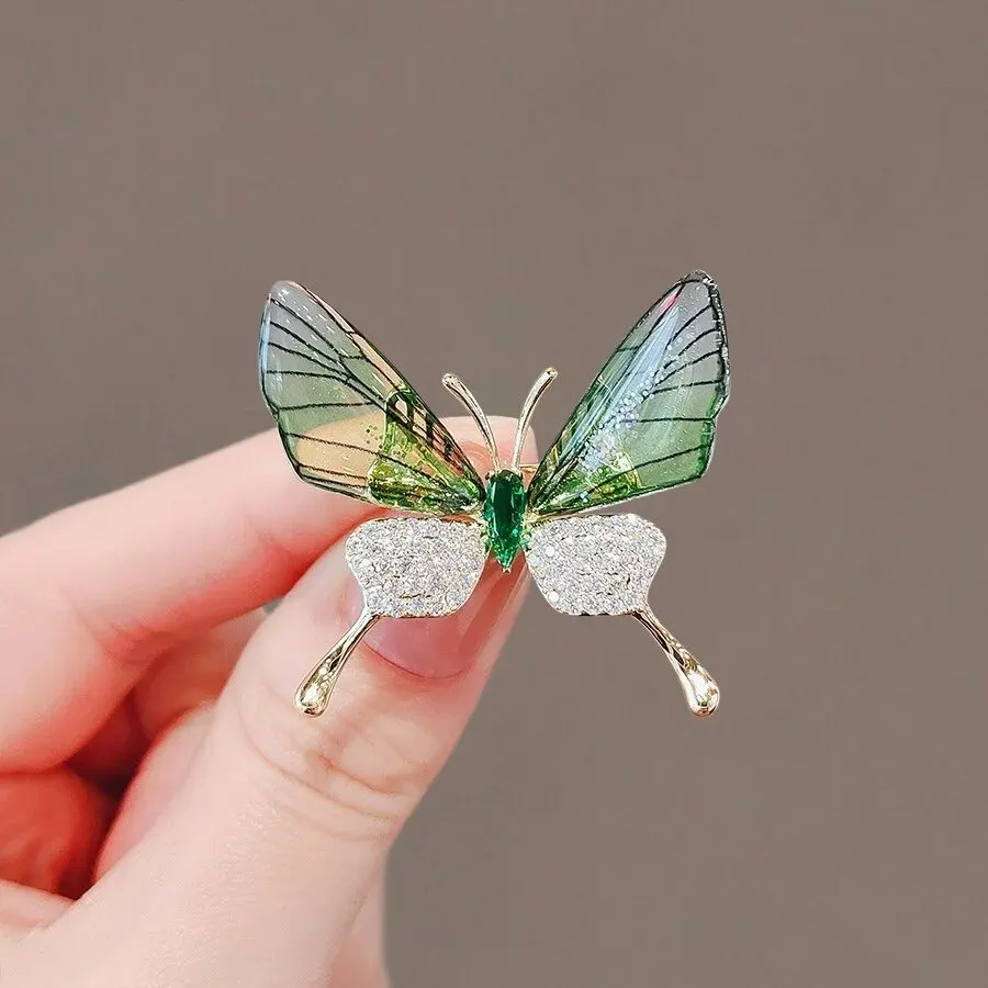 Acrylic-Butterfly-Chest-Pin-Anti-Exposure-Insect-Chest-Flower-Women ...