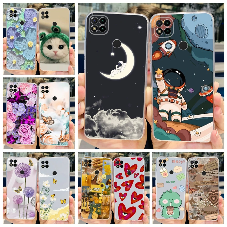 For Xiaomi Redmi 9C Case Cute Spaceman Soft Silicone Phone Case For ...
