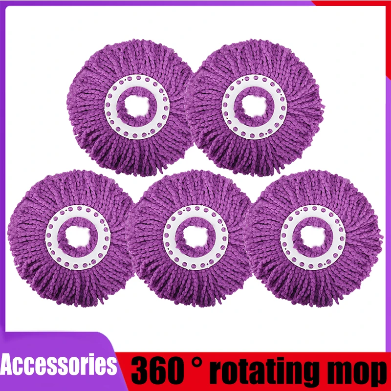 Universal 360 ° rotating Mop Head Microfibers Round 16mm Mopping Head ...