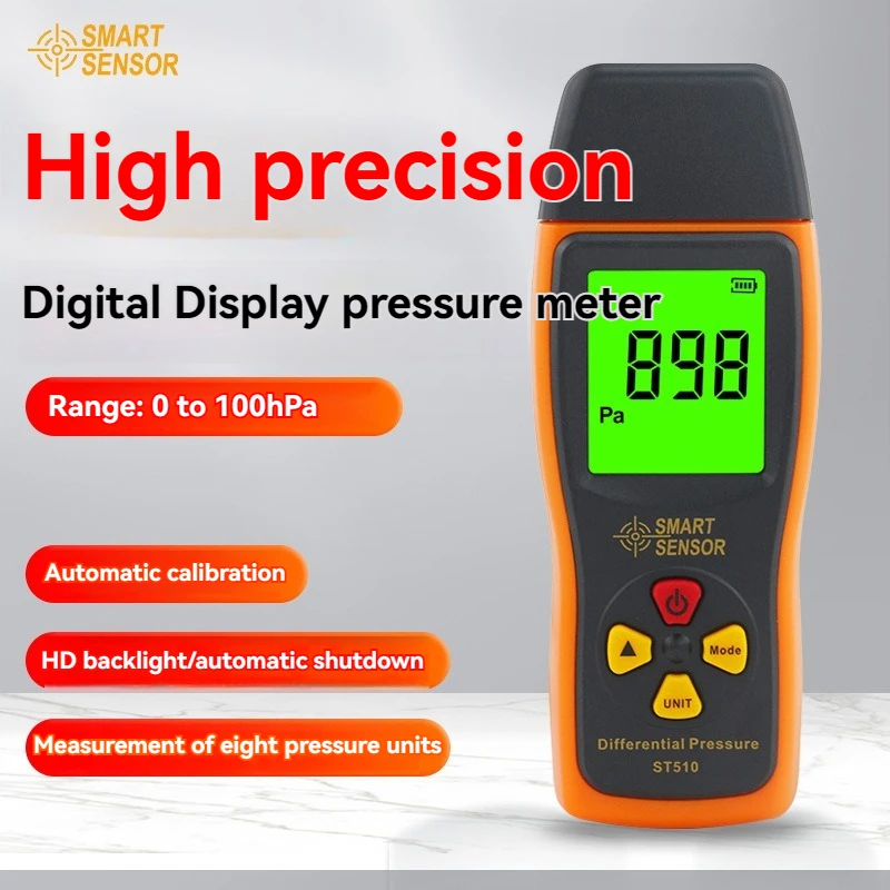 SMART-SENSOR-ST510-Digital-Micro-Pressure-Differential-Meter-Pipeline ...