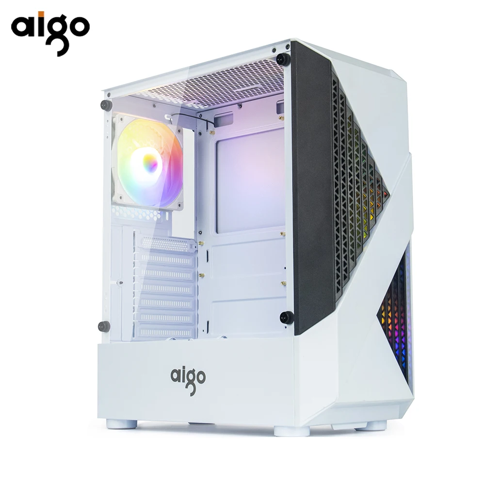 Aigo new A01 데스크탑 컴퓨터 케이스 gabinete pc 게이머 completo 소형 미니 matx/itx 수냉식 ...