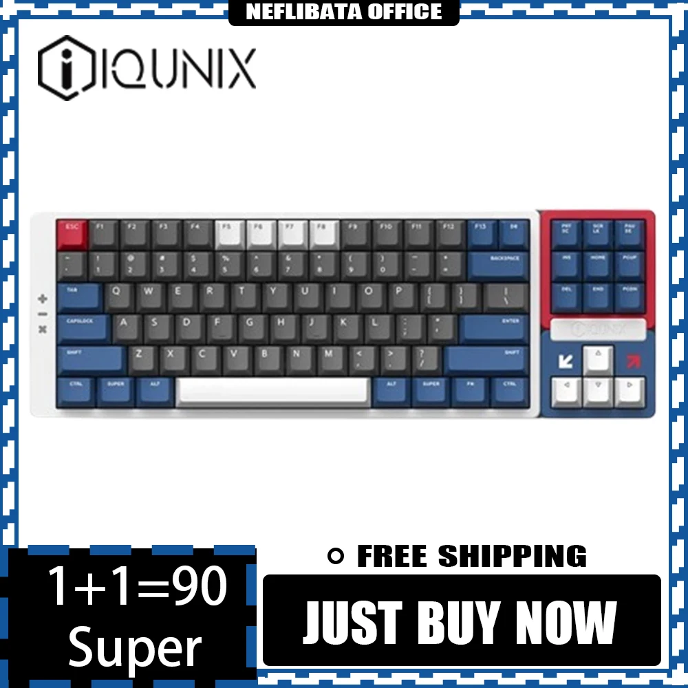 IQUNIX-1-1-90Super-Keyboard-Aluminium-Alloy-Metal-Customized-Mechanical ...